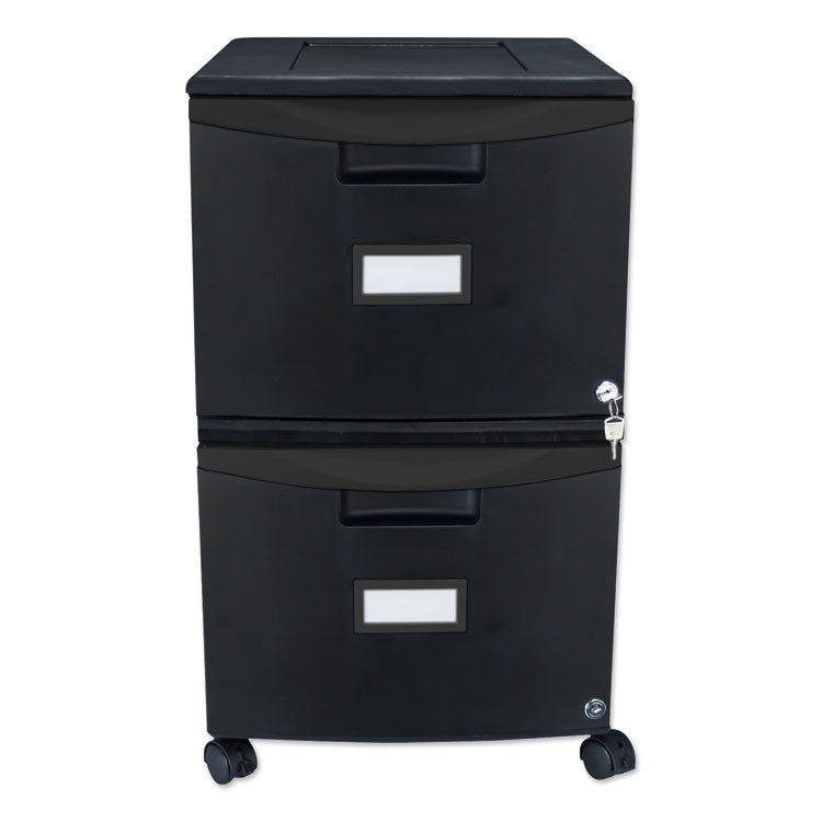 Storex STX61312B01C Two-Drawer Mobile Filing Cabinet, 2 Legal/Letter ...