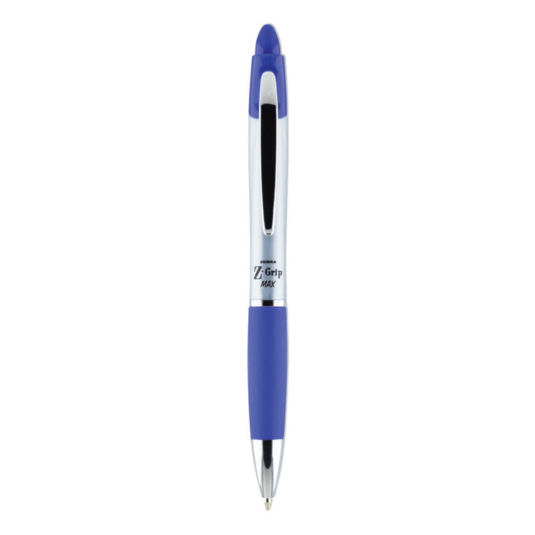Zebra® ZEB22420 Z-Grip MAX Ballpoint Pen, Retractable, Medium 1 mm ...
