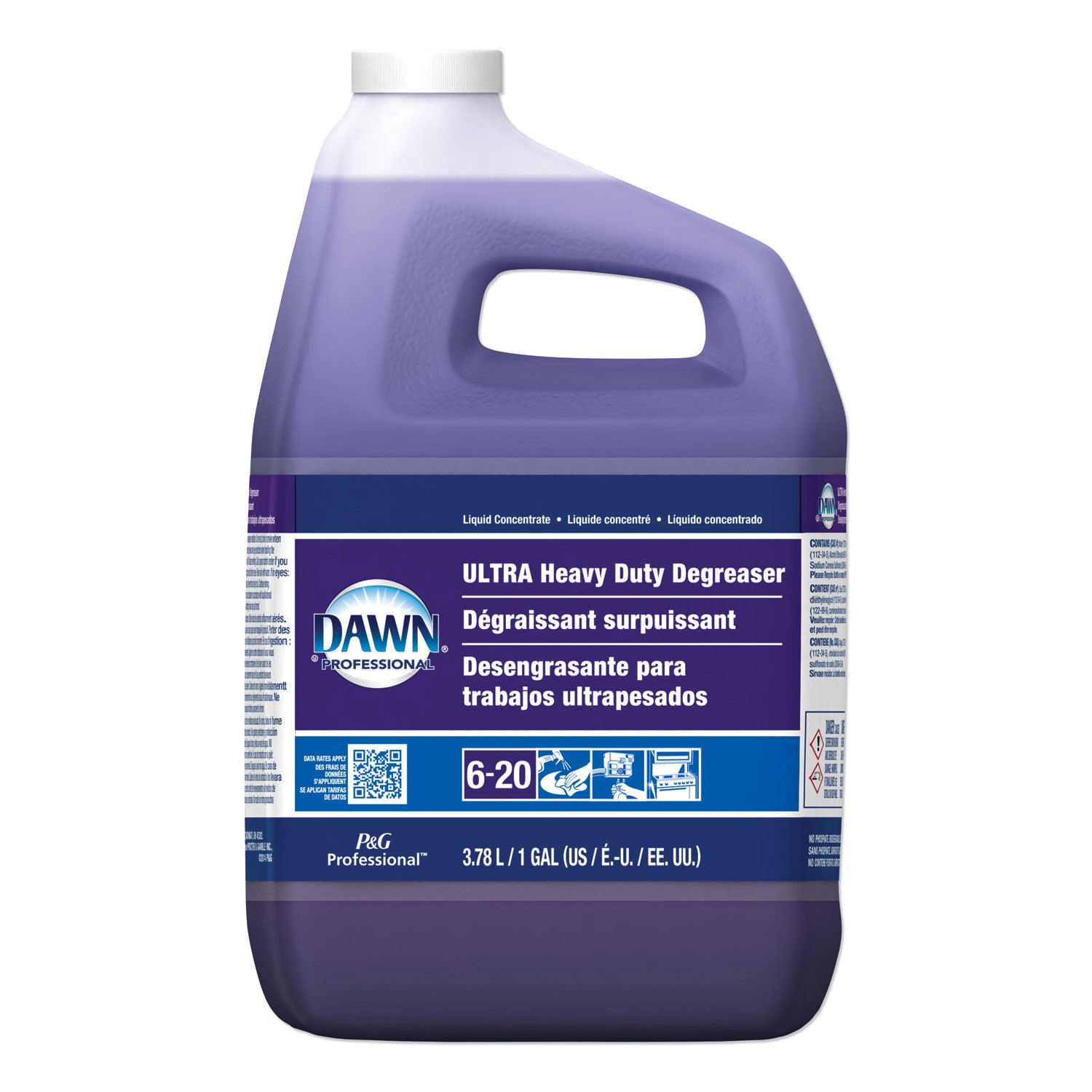 Dawn Heavy Duty Degreaser, 1 gal Closed-Loop Plastic Jug, 3/Carton (PP ...