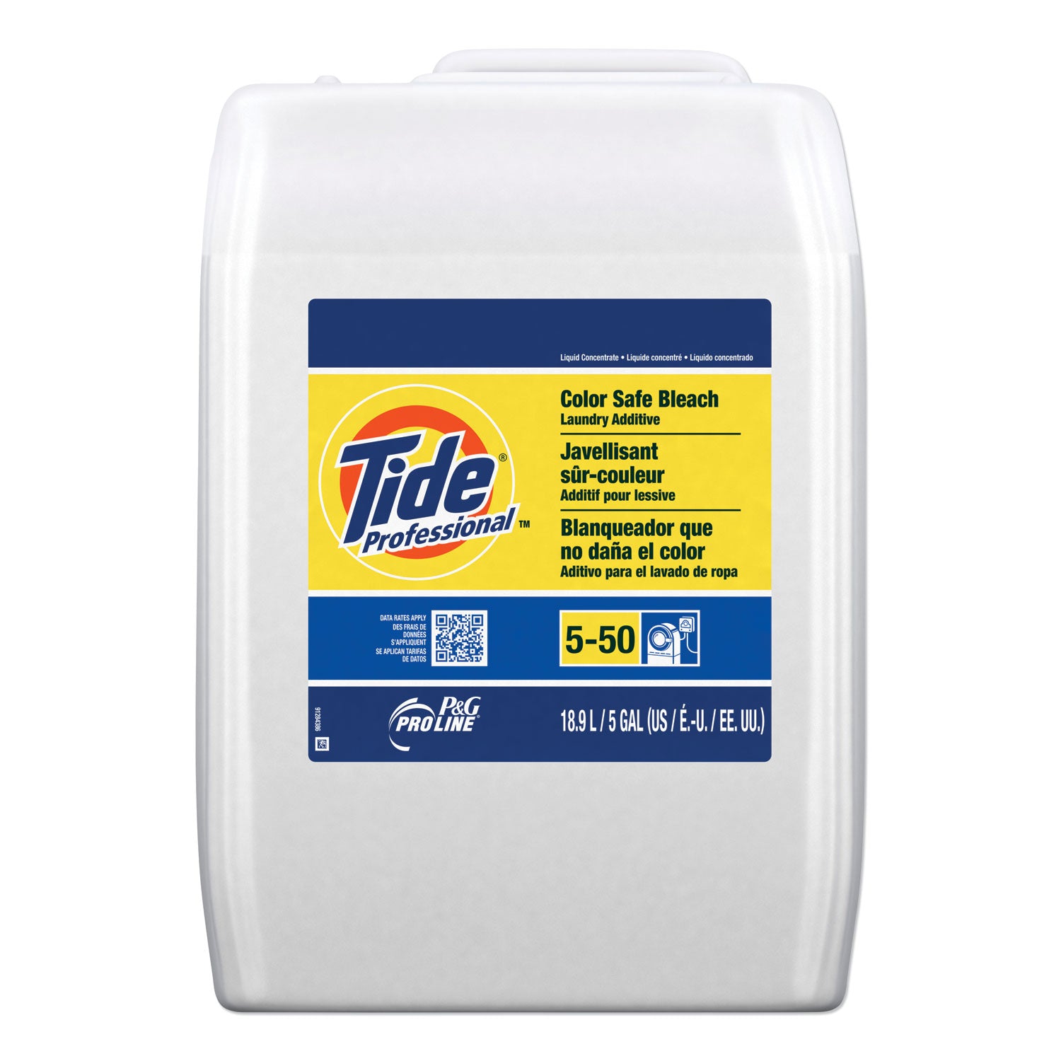 Tide Color Safe Bleach Laundry Additive, 5 gal Closed-Loop Container ...