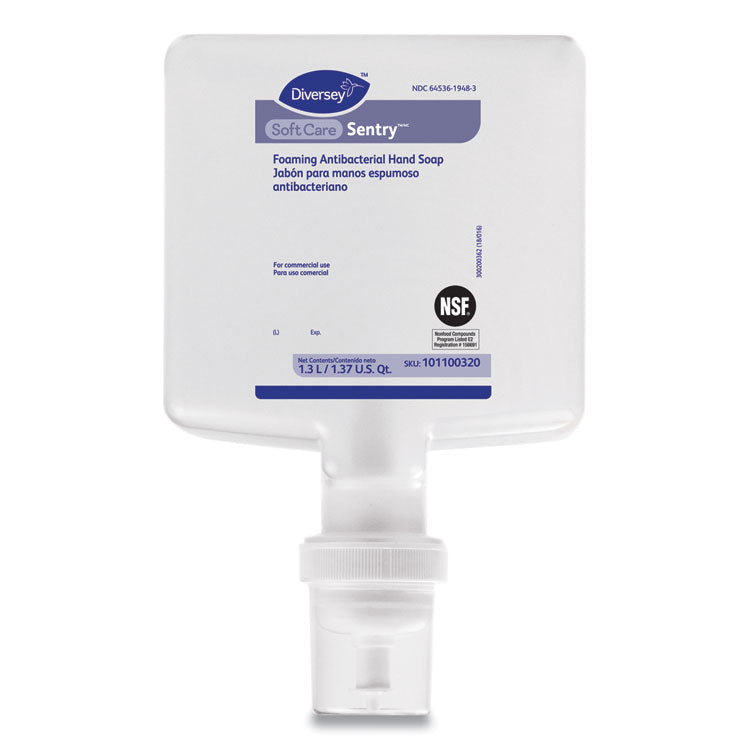 Diversey™ DVO101100320 Soft Care Sentry Foaming Antibacterial Hand Soap ...