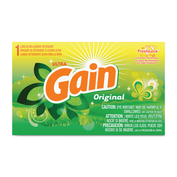 Gain® PGC49338 Powder Laundry Detergent, Original Scent, 1.8 oz Box ...