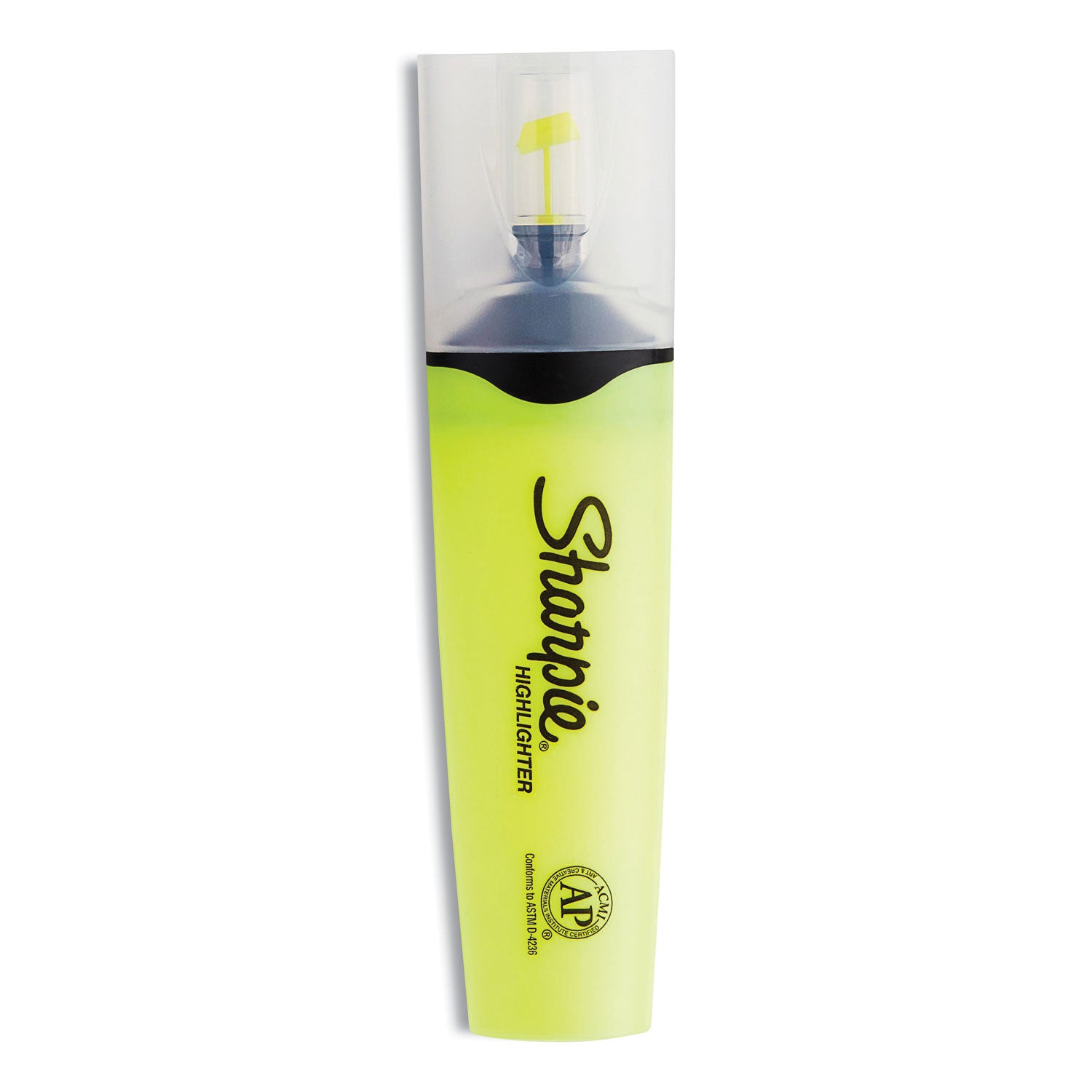 Sharpie® Clearview Tank-Style Highlighter, Yellow Ink, Chisel Tip, Yel ...