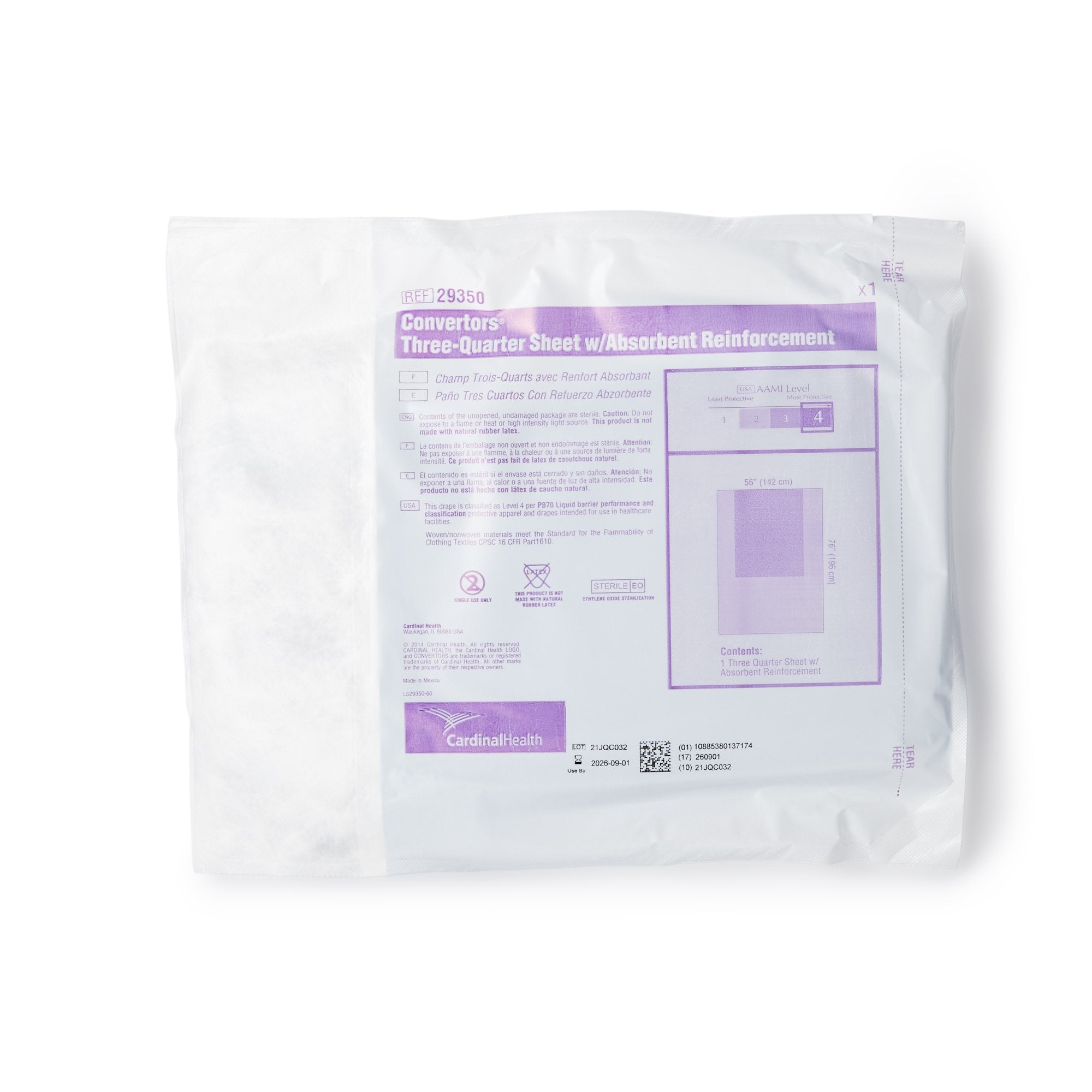 Cardinal General Purpose Drape Three-Quarter Drape 56 W X 77 L Inch St ...