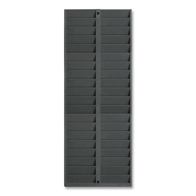 Pyramid Technologies PTI5004 Time Card Rack, 40 Pockets, Plastic, Light ...