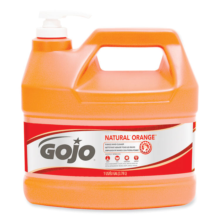 GOJO® GOJ095502CT NATURAL ORANGE Pumice Hand Cleaner, Citrus, 1 gal ...