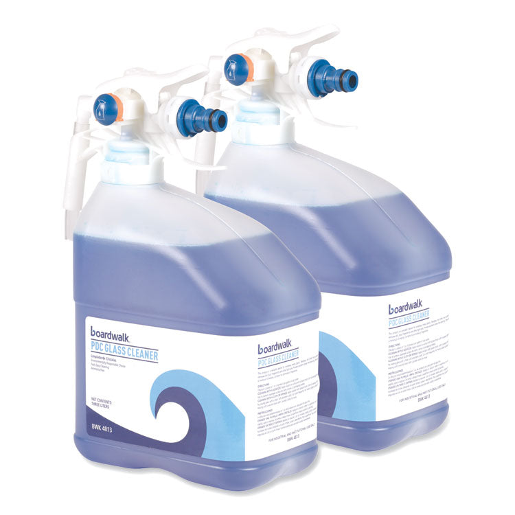 Boardwalk® BWK4813 PDC Glass Cleaner, 3 Liter Bottle, 2/Carton ...