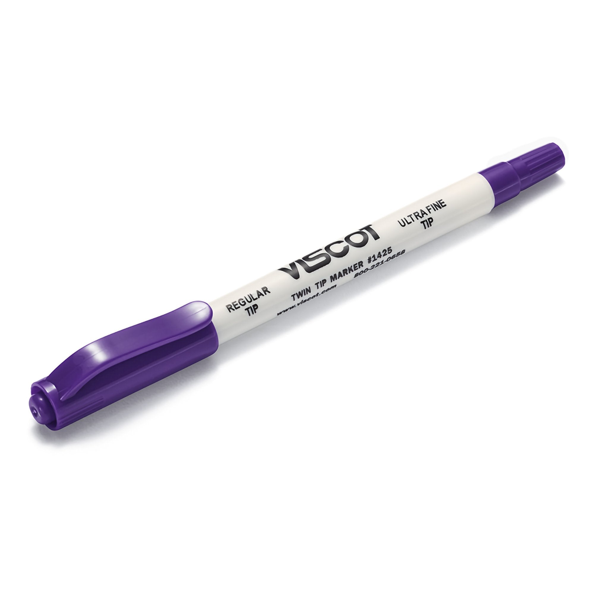 Viscot® Twin Tip Skin Marker with Ruler Gentian Violet / Gentian Viole ...