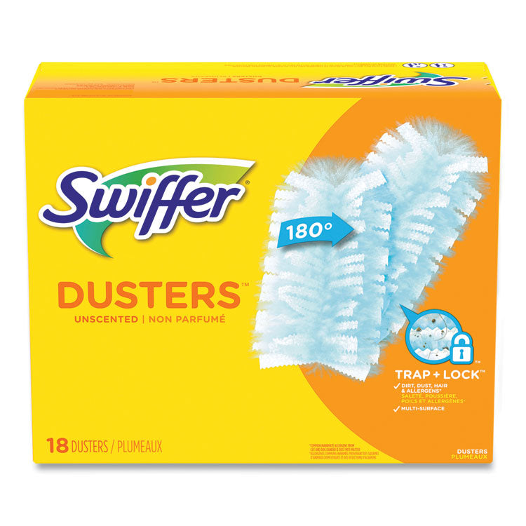Swiffer® PGC99036BX Dusters Refill, Fiber Bristle, Light Blue, 18/Box ...