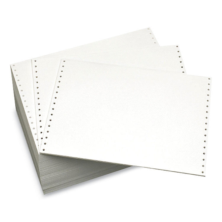 Domtar DMR120028 Continuous Feed Computer Paper, 1-Part, 18 lb Bond ...