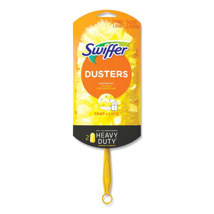 Swiffer® PGC08109KT Heavy Duty Dusters Starter Kit, 6" Handle with Two ...