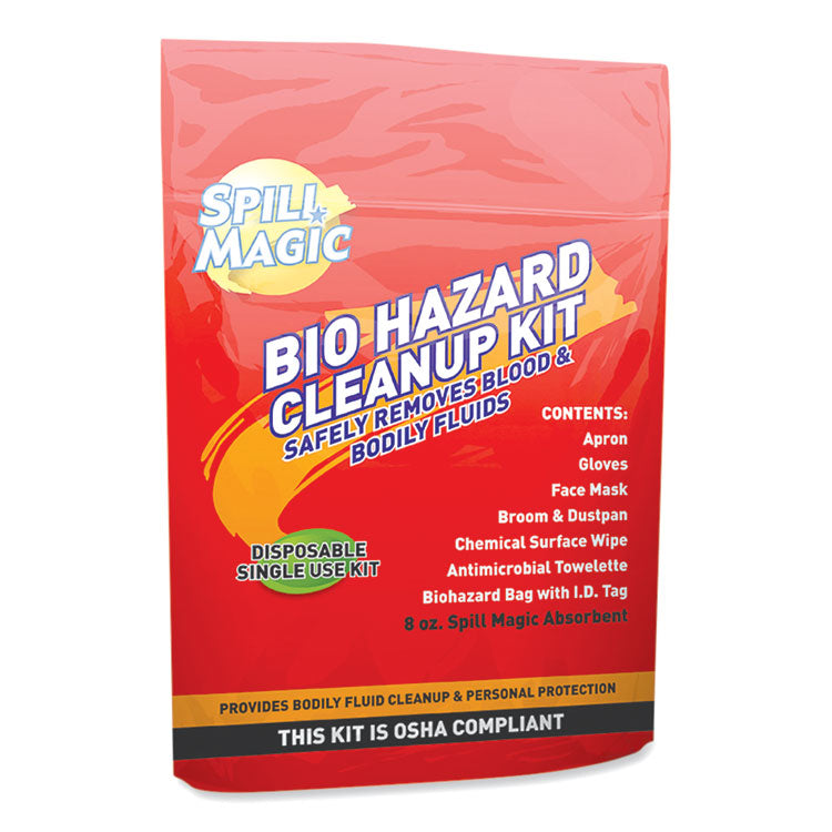Spill Magic™ FAOSMBIOHAZARD Biohazard Spill CleanUp, 0.75 x 6 x 9 ...