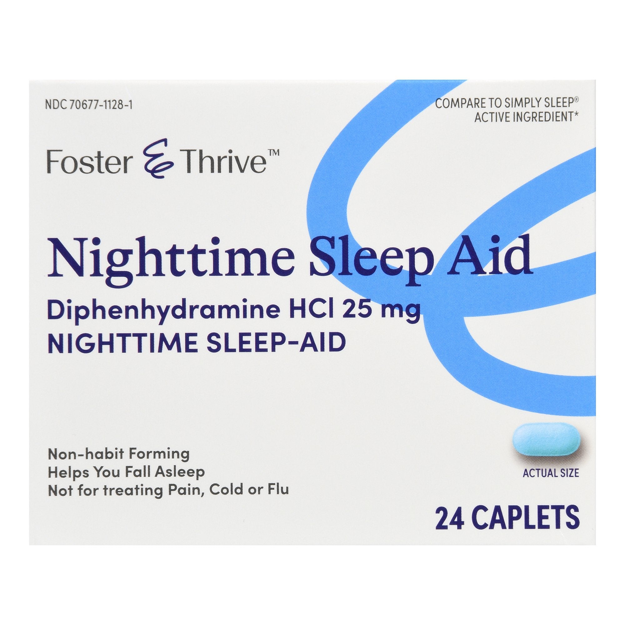 Foster & Thrive™ Sleep Aid 24 per Box Caplet 25 mg Strength (1238993_B ...