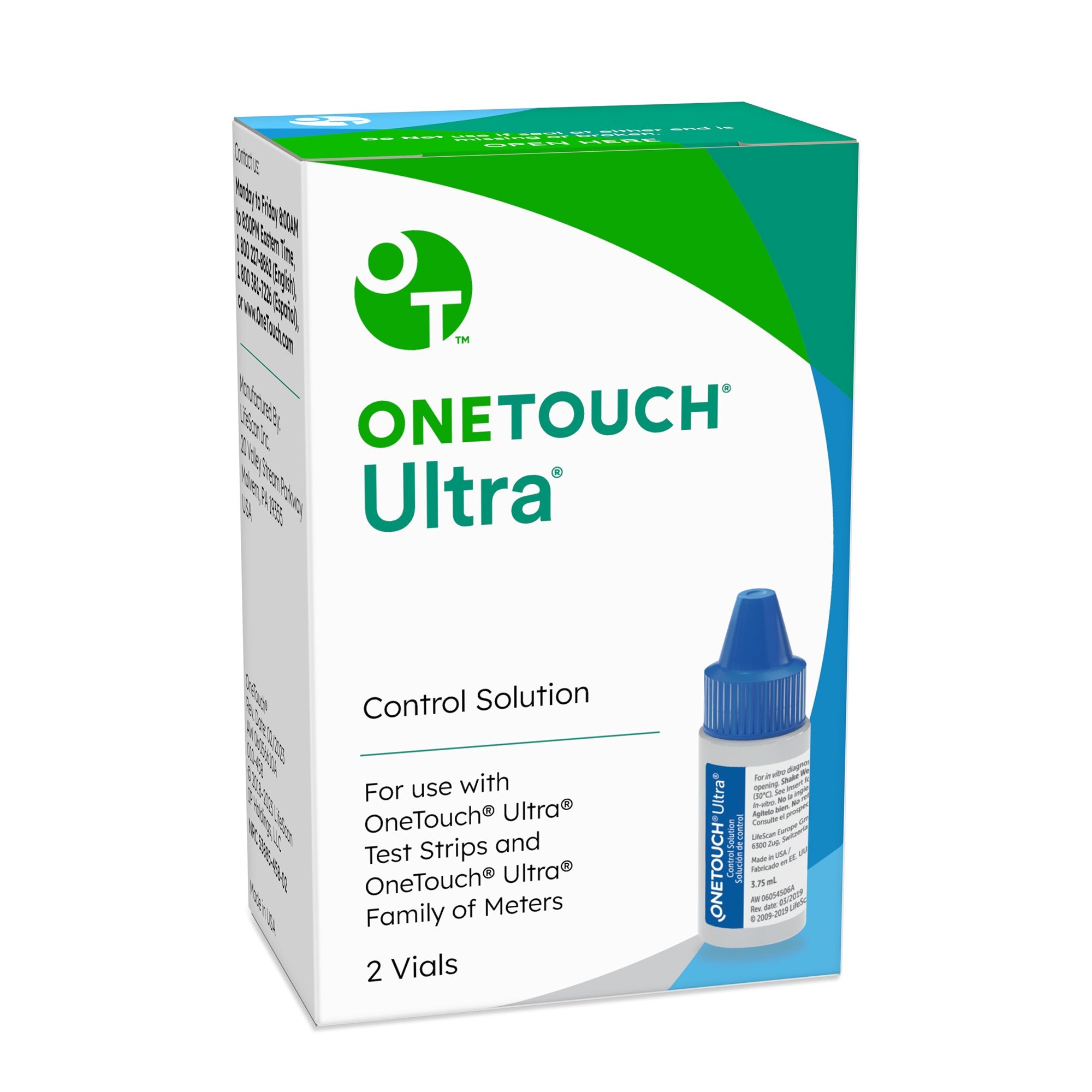 One Touch® Ultra Blood Glucose Control Solution Level 1 & 2 (543142_EA ...