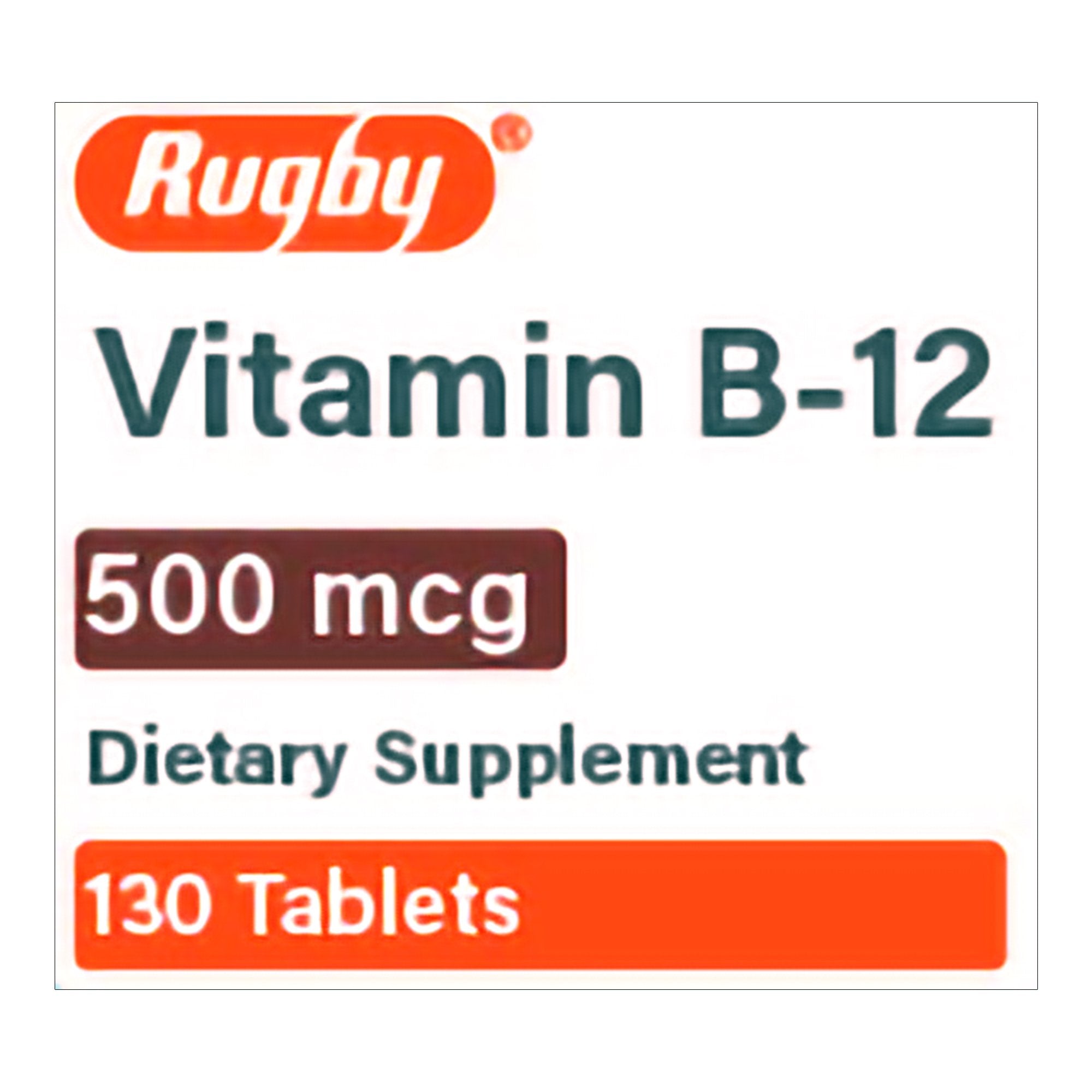 Major Pharmaceuticals Vitamin Supplement Vitamin B12 500 mcg Strength ...