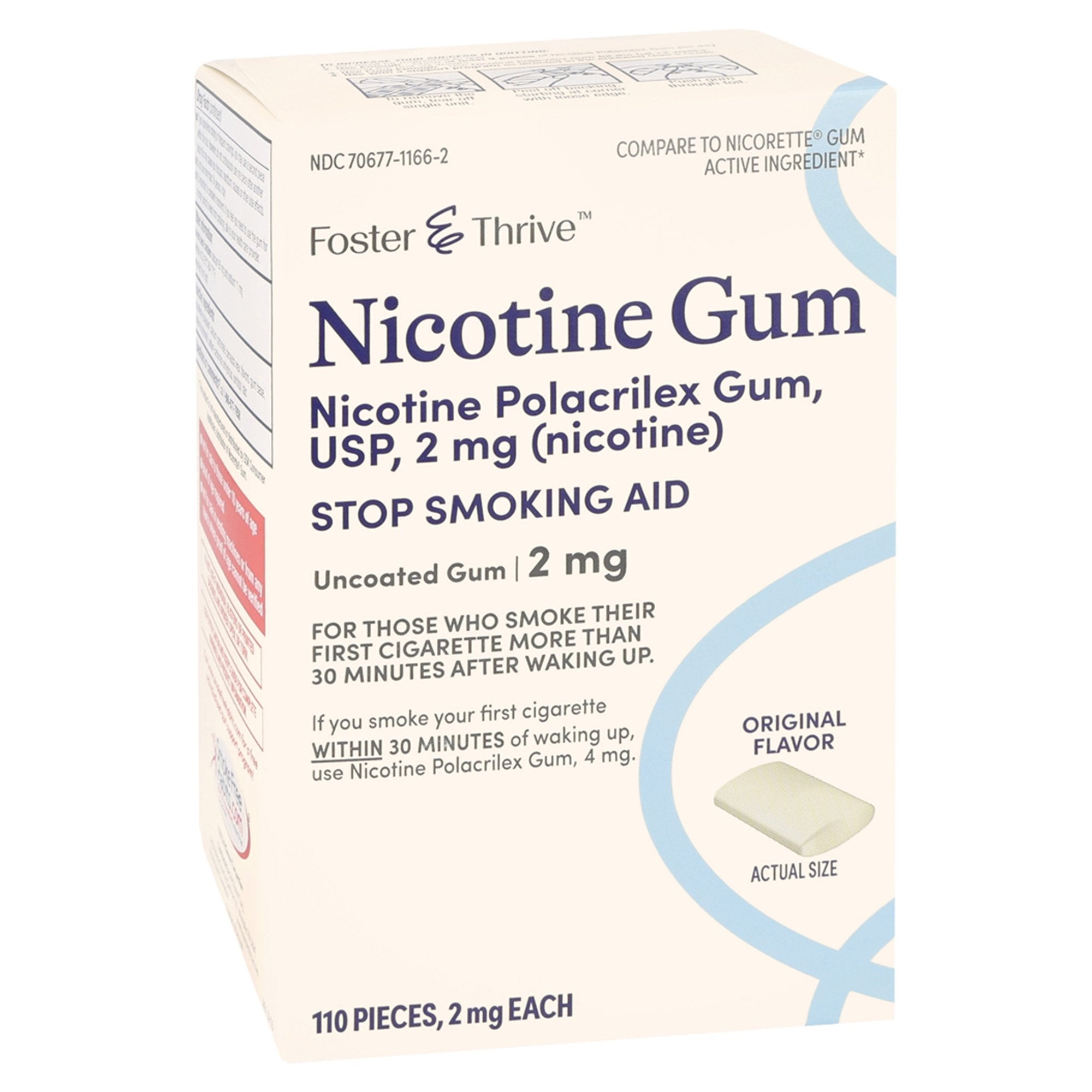 Foster & Thrive™ Stop Smoking Aid 2 mg Strength Gum (1238951_PK) 110/P ...