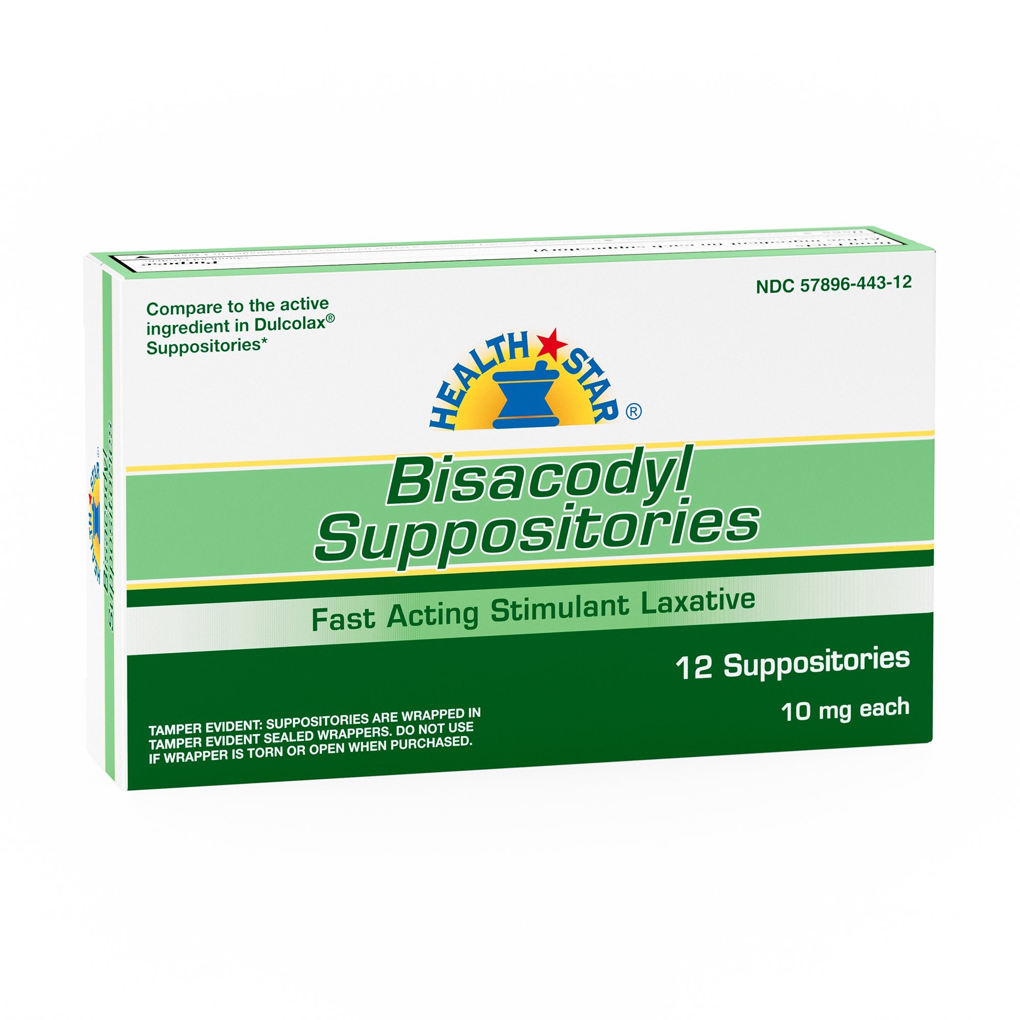 Geri-Care® Laxative Suppository 12 per Box 10 mg Strength Bisacodyl US ...