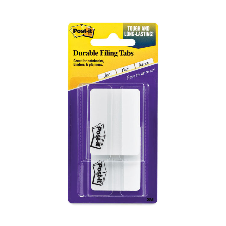 Post-it® Tabs MMM686F50WH Lined Tabs, 1/5-Cut, White, 2" Wide, 50/Pack ...