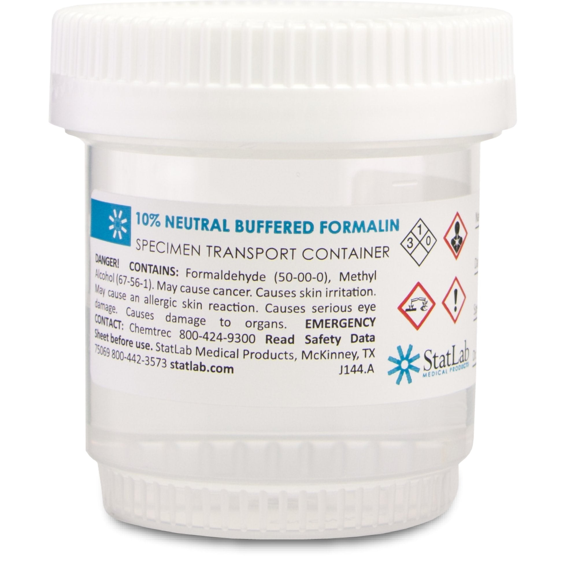 StatClick™ Prefilled Formalin Container 30 mL Fill in 60 mL (2 oz.) Sc ...