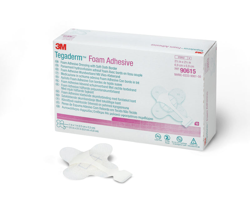 3M™ Tegaderm™ High Performance Foam Dressing 2-3/4 X 2-3/4 Inch With B ...