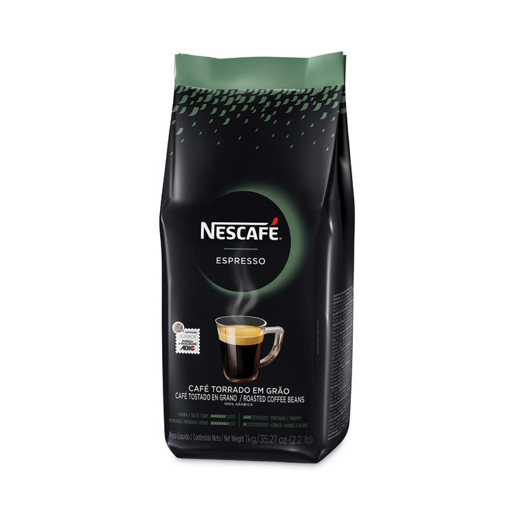 Nescafé® NES24631CT Espresso Whole Bean Coffee, Arabica, 2.2 lb Bag, 6 ...
