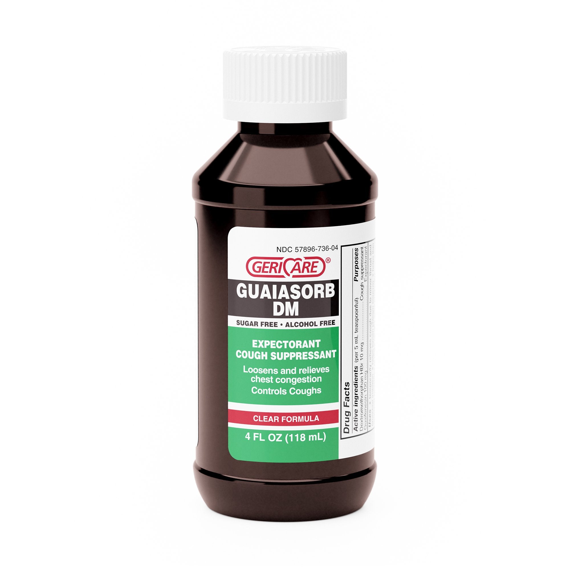 Geri-Care® Cold and Cough Relief 100 mg - 10 mg / 5 mL Strength Liquid ...