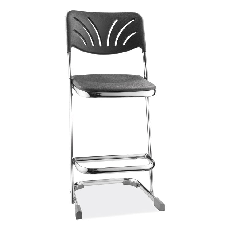 NPS® 6600 Series Elephant Z-Stool With Backrest, Supports 500 lb, 24 ...