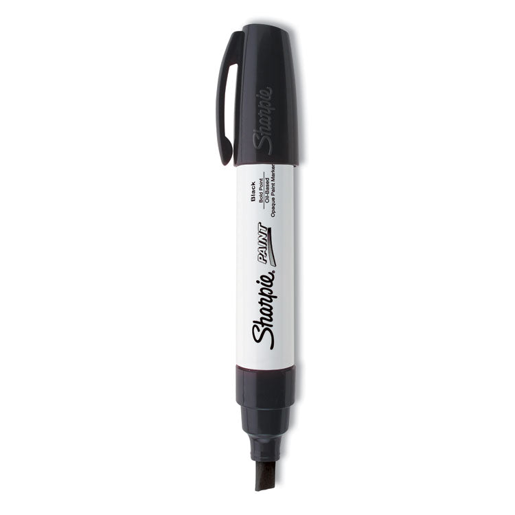 Sharpie® SAN35564 Permanent Paint Marker, Extra-Broad Chisel Tip, Black ...