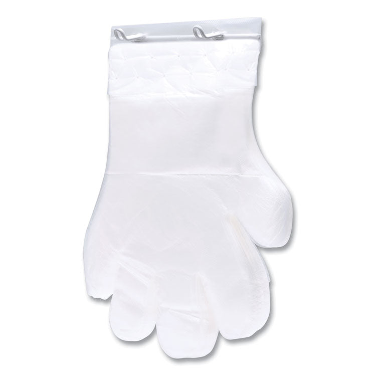Inteplast Group IBSR2GOPE8K Reddi-to-Go Poly Gloves on Wicket, One Size, Clear, 8,000/Carton ...
