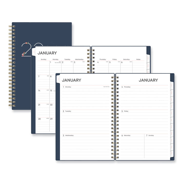 Blue Sky® BLS143958 Ashlyn Weekly/Monthly Planner, Floral Artwork, 8 x ...