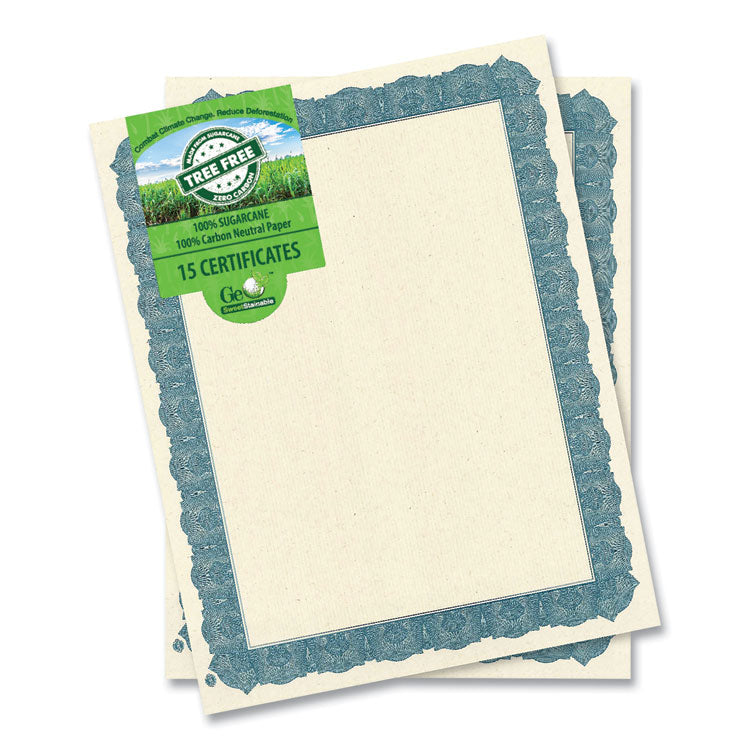 Geographics® GEO49014 Award Certificates, 8.5 x 11, Natural with Blue ...