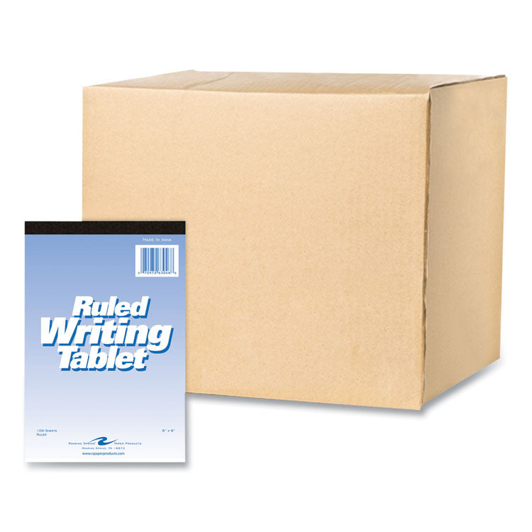 Roaring Spring® Writing Tablet, Wide/Legal Rule, 100 White 6 x 9 Sheet ...