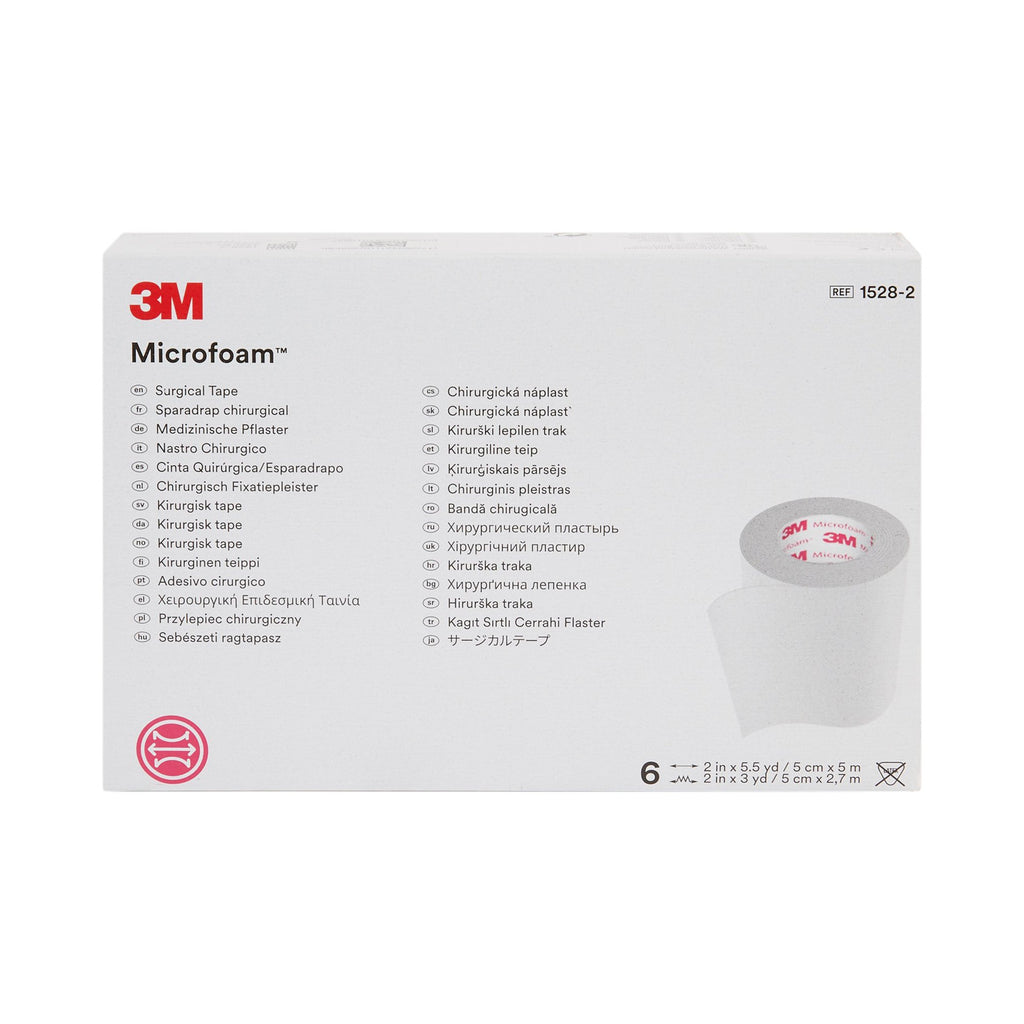 3M™ Microfoam™ Medical Tape White 2 Inch X 5-1/2 Yard Elastic / Foam N ...