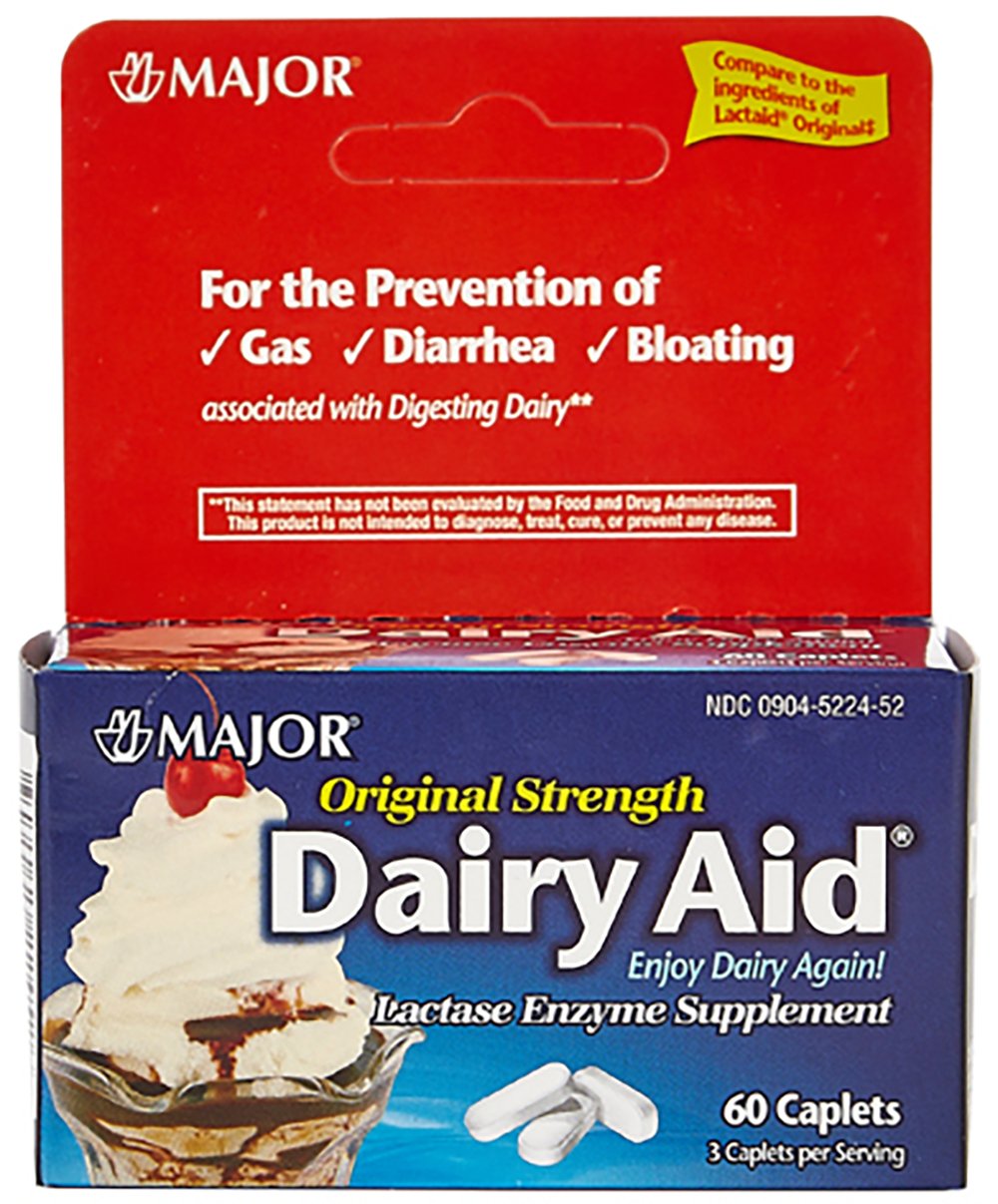 Major® Dietary Supplement Lactase Enzyme 3,000 IU Strength Capsule 60 ...