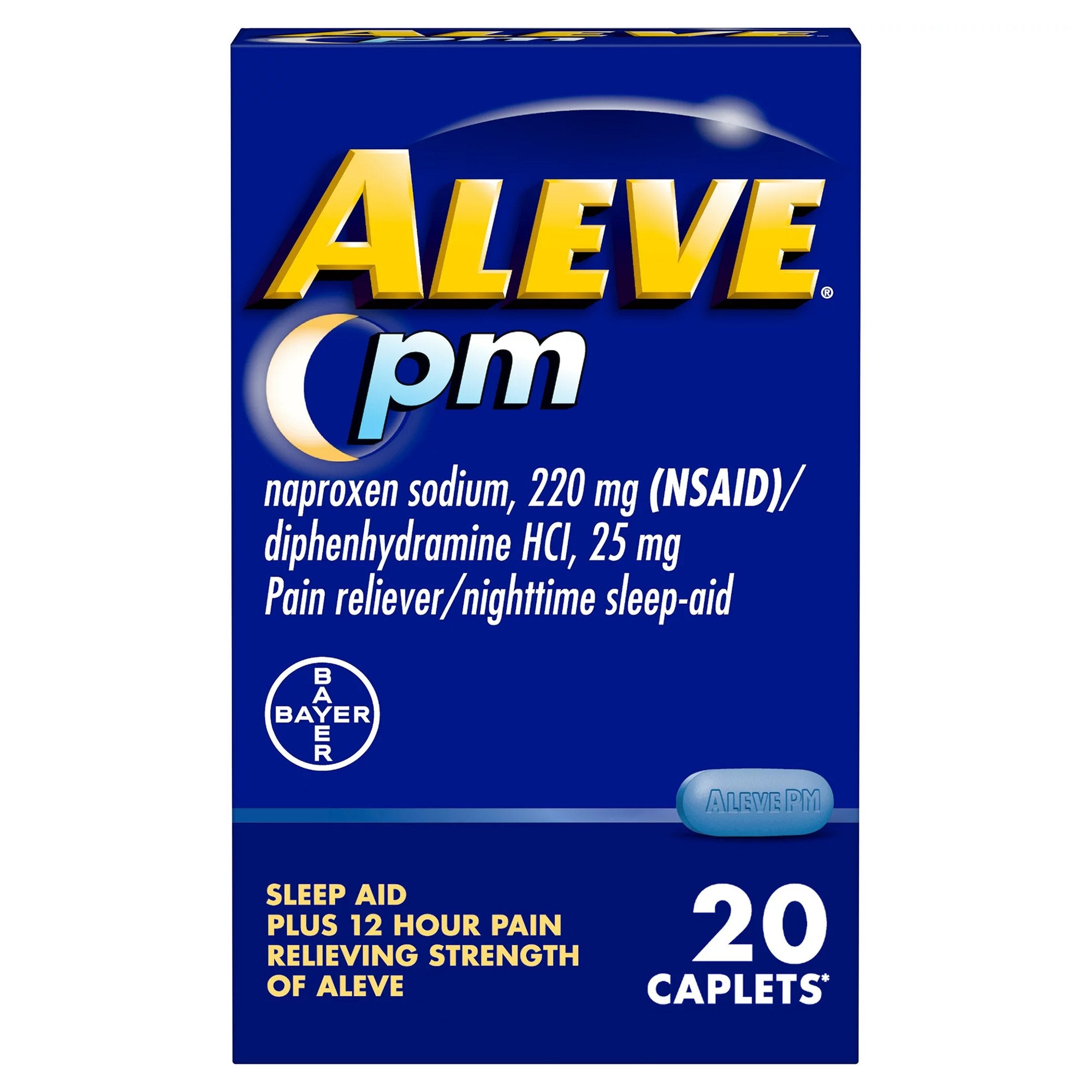 Aleve® PM Night Time Pain Relief 220 mg Strength Naproxen Sodium Capsu ...