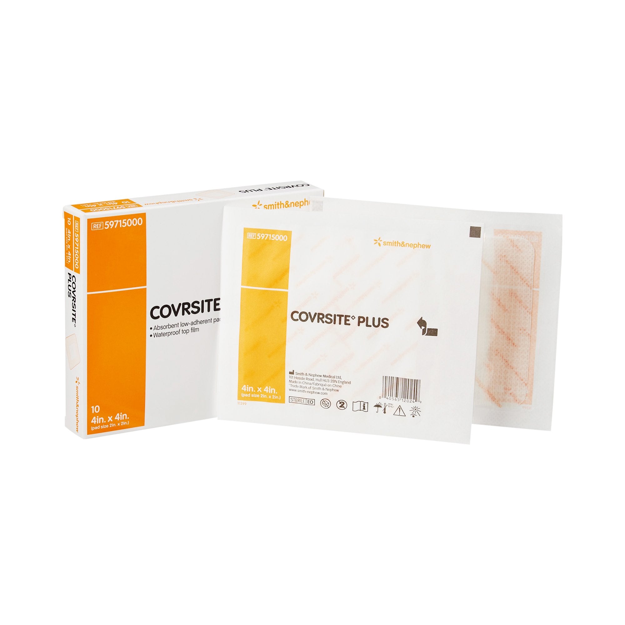 COVRSITE Plus Composite Dressing 4 X 4 Inch Square NonSterile Film Bac ...
