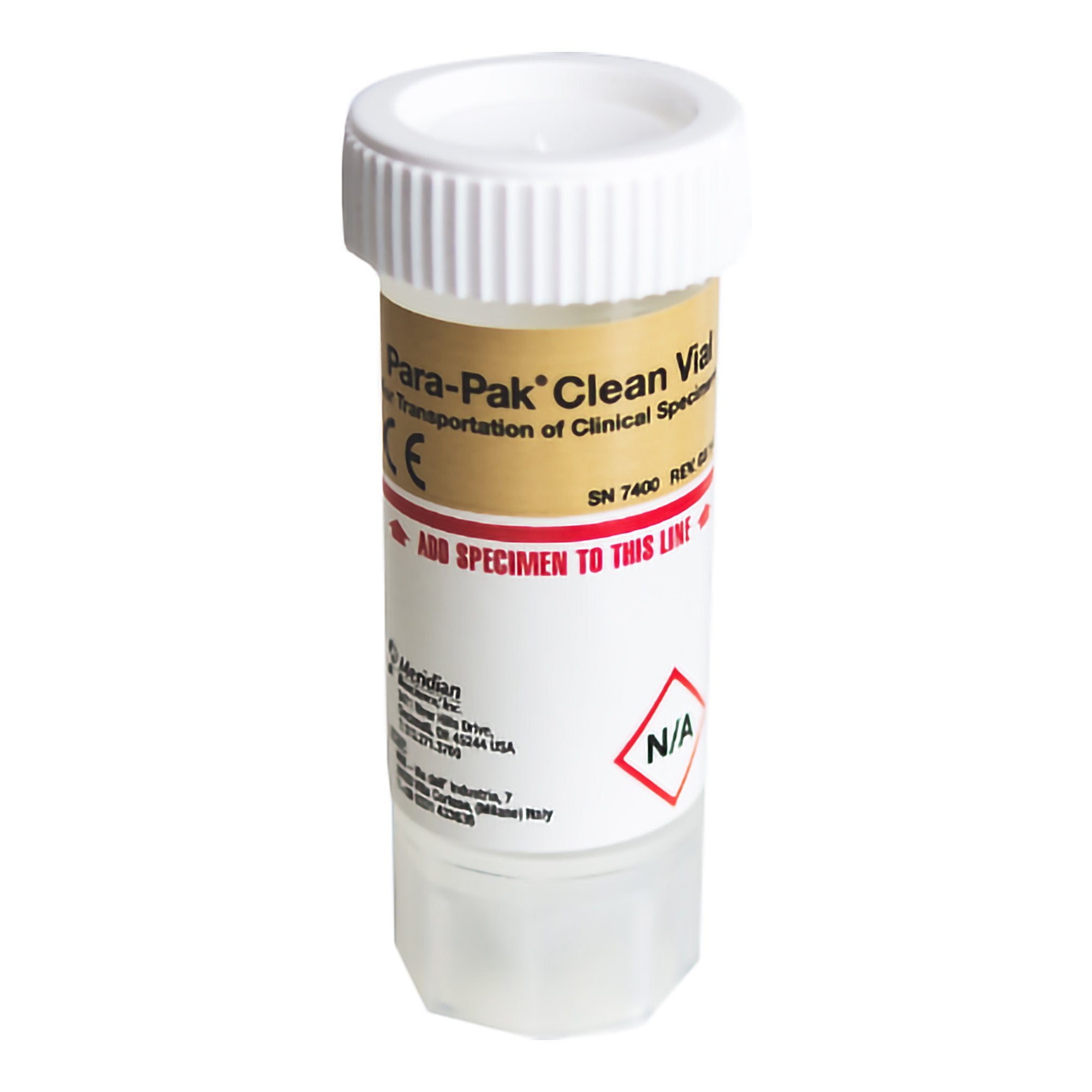Para-Pak® Stool Specimen Container 30 mL (1 oz.) Screw Cap with Sampli ...