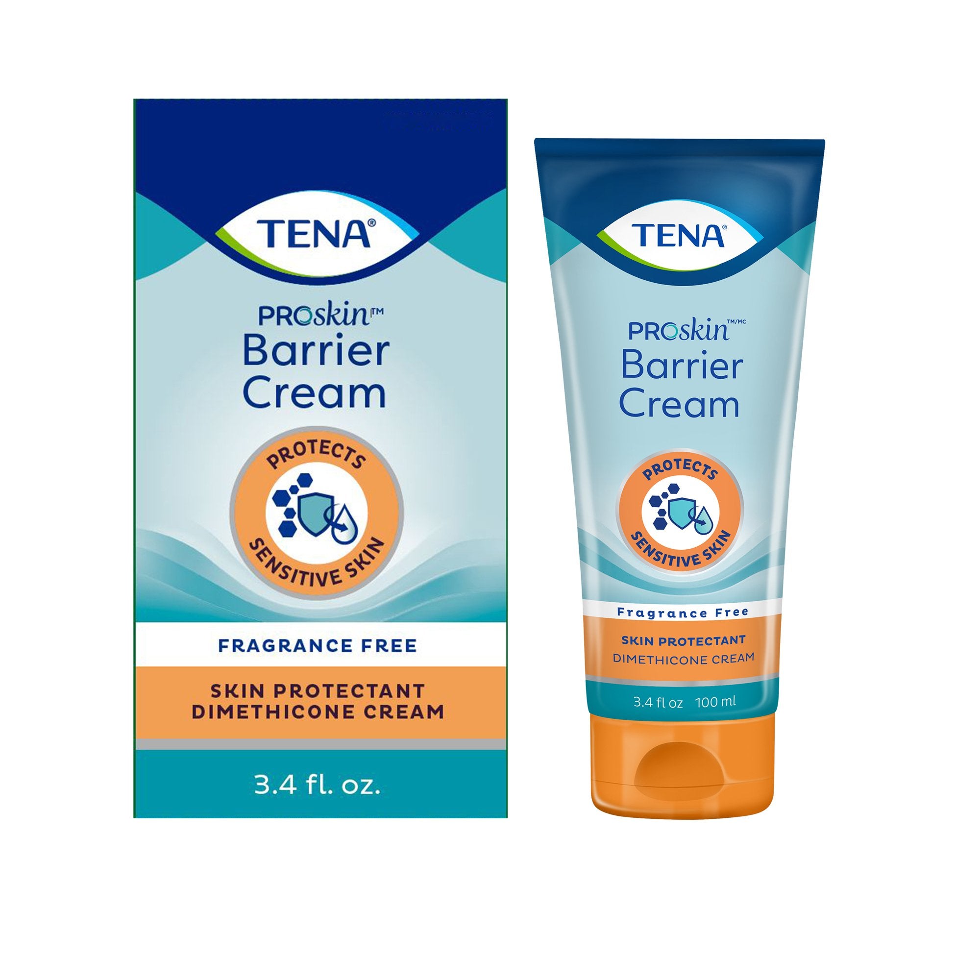Tena® Proskin™ Barrier Cream Skin Protectant 3.4 oz. Tube Unscented Cr ...