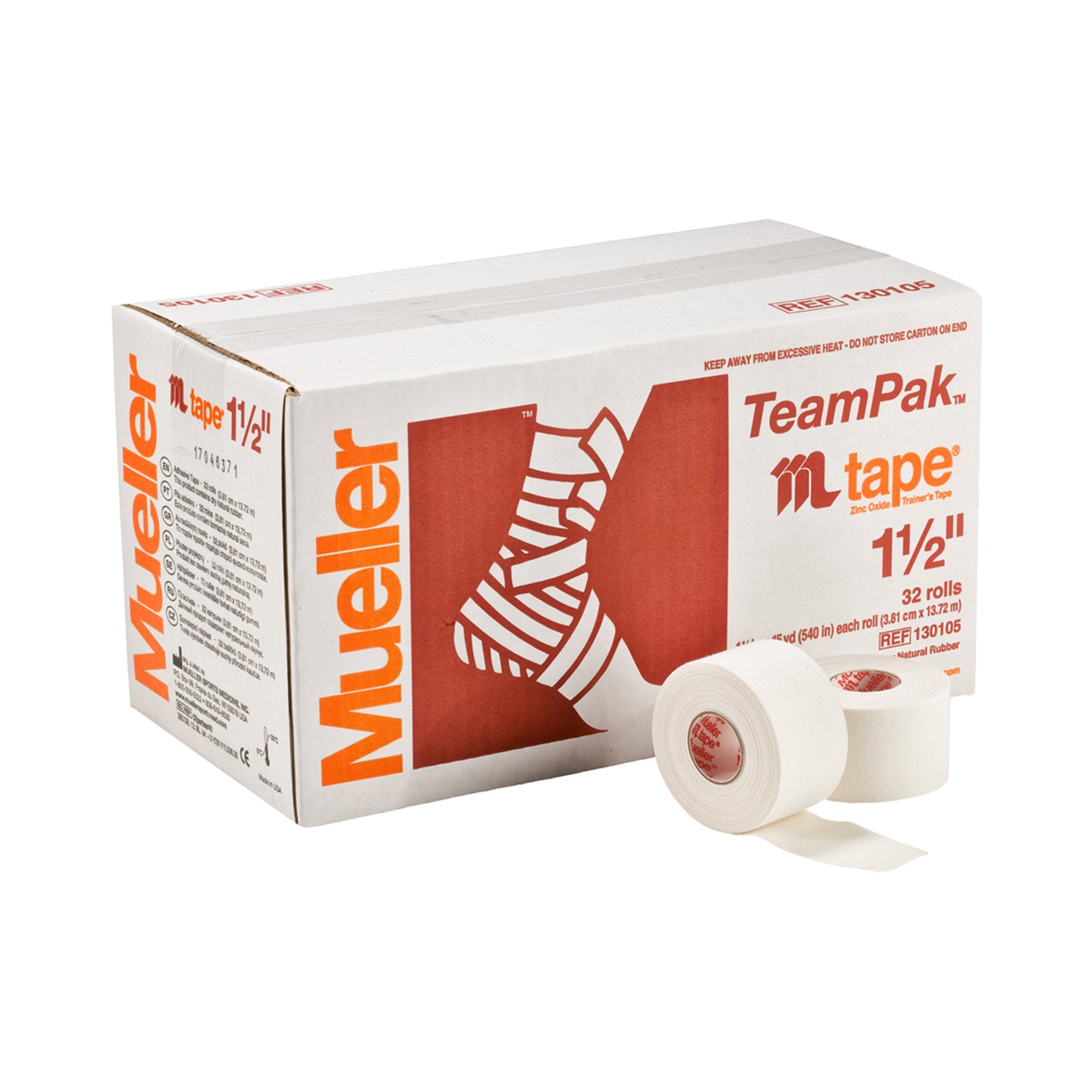 Mueller® Mtape Athletic Tape White 1-1/2 Inch X 15 Yard Cotton / Zinc ...
