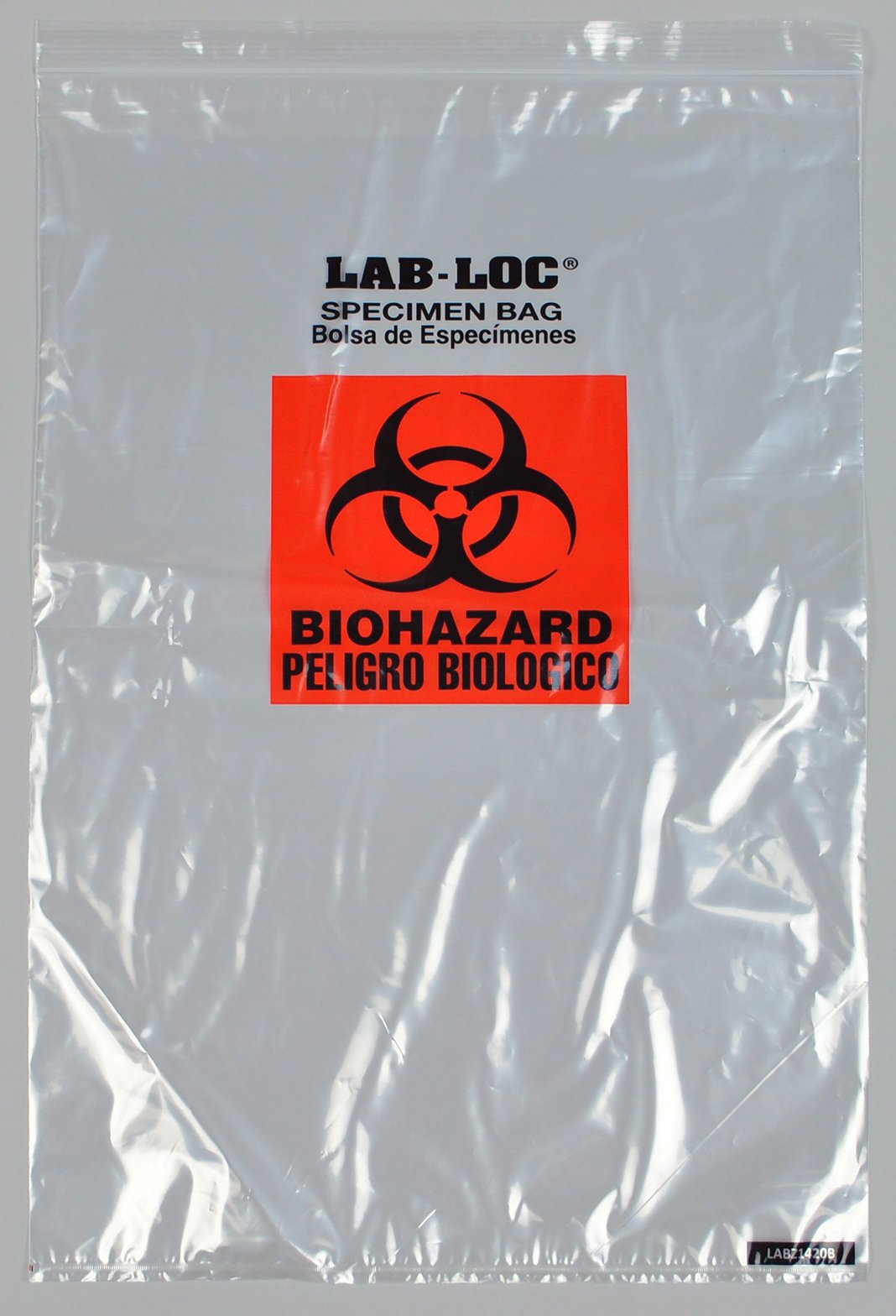 Lab-Loc® Specimen Transport Bag with Document Pouch 14 X 20 Inch Zip C ...