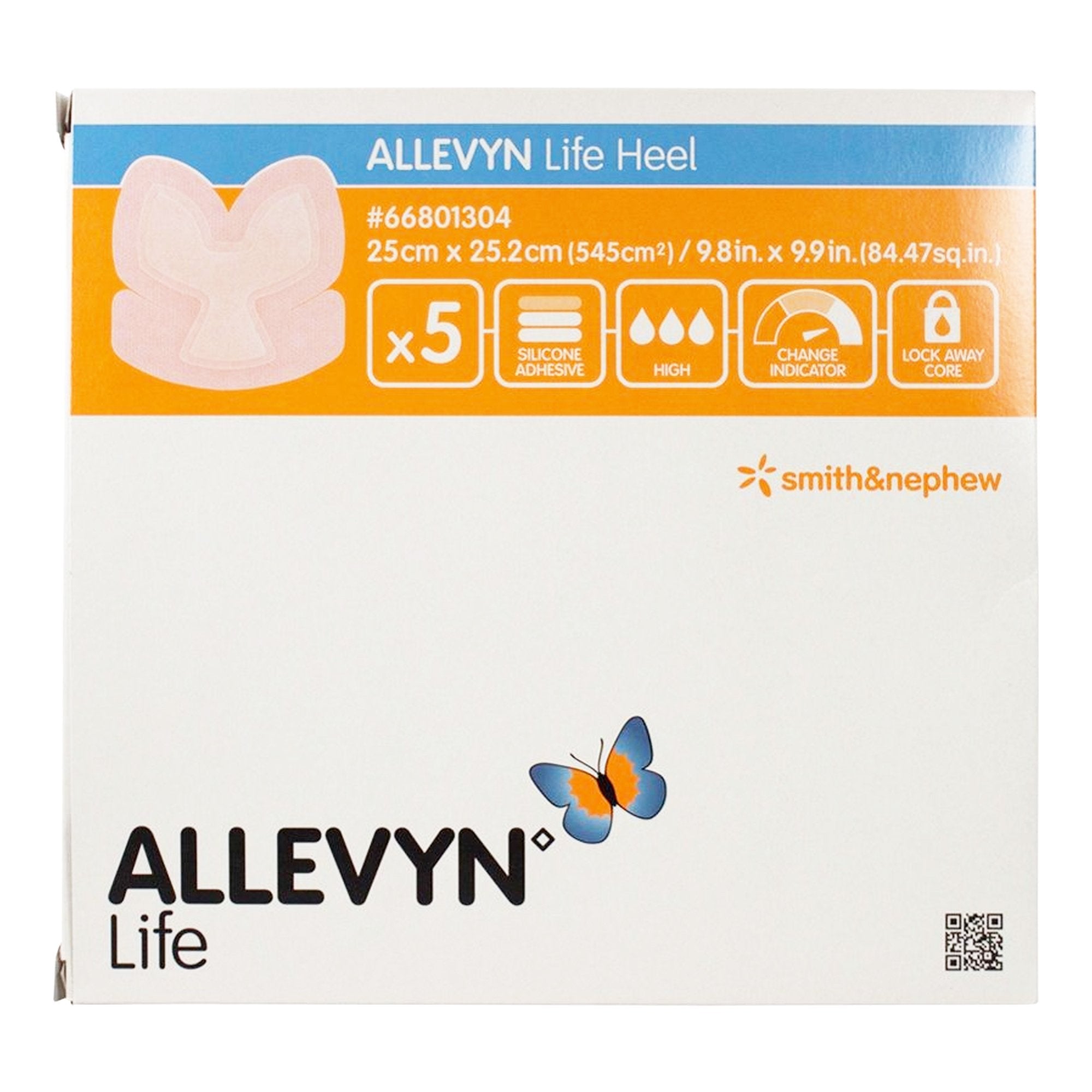 Allevyn Life Foam Dressing 9-4/5 X 9-9/10 Inch With Border Film Backin ...
