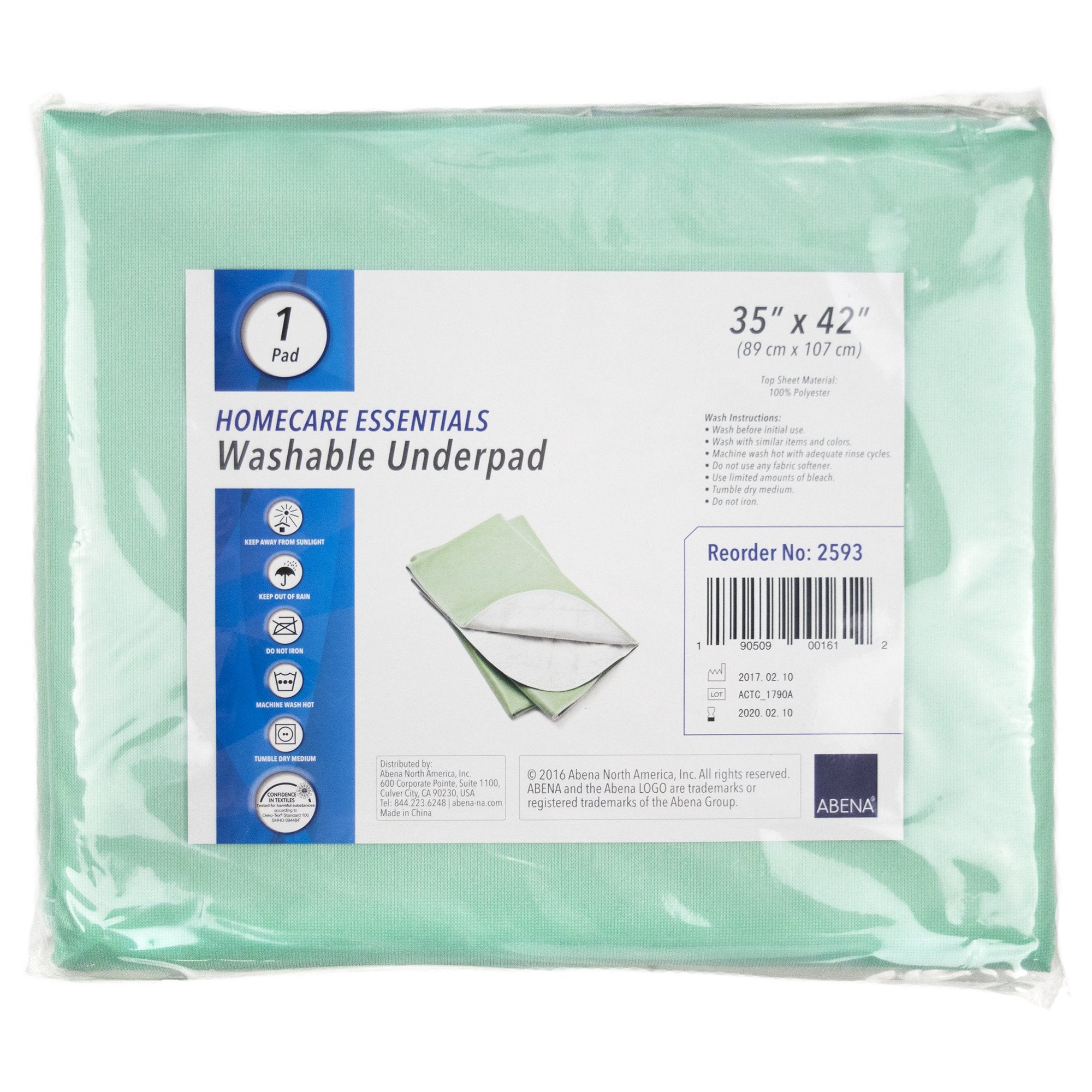 Abena® Reusable Underpad 35 X 42 Inch Super Absorbent Core Moderate Ab ...