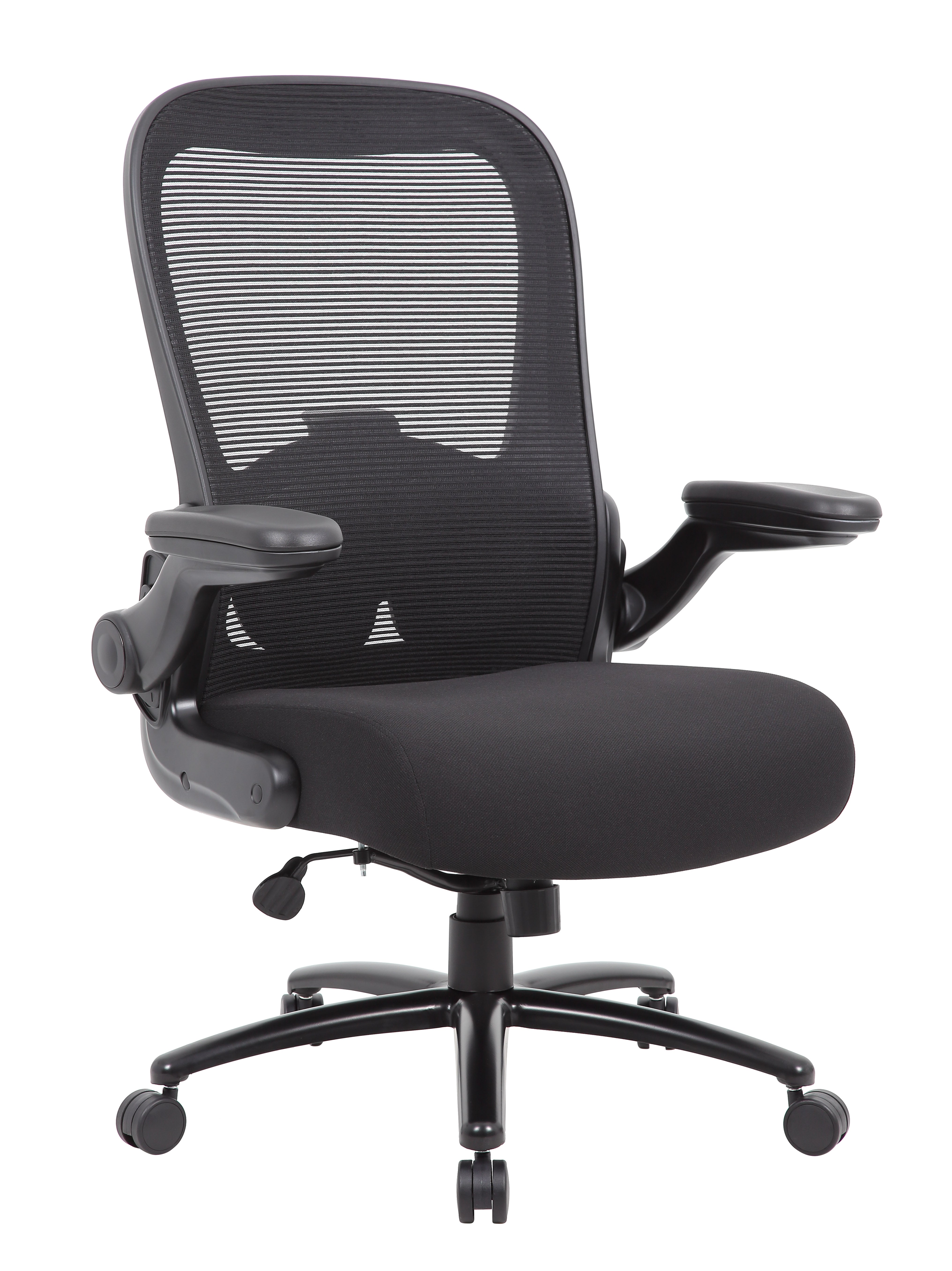 Boss Mesh Heavy Duty Flip Arm Task Chair, 400 lb Weight Capacity (B601 ...