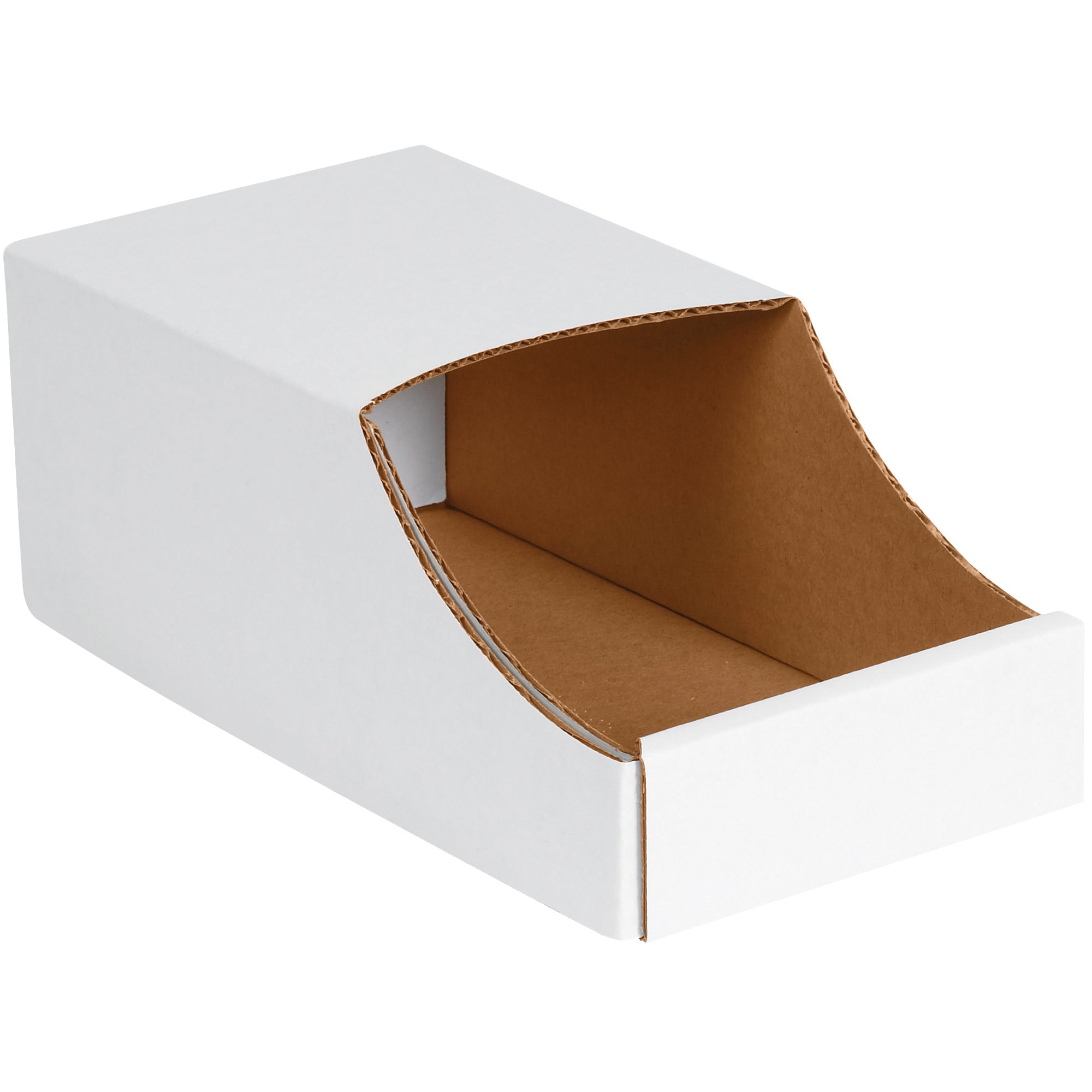 6 x 12 x 4 1/2" Stackable Bin Boxes (BINB612) Bundle Of 50 – GoodEarth ...