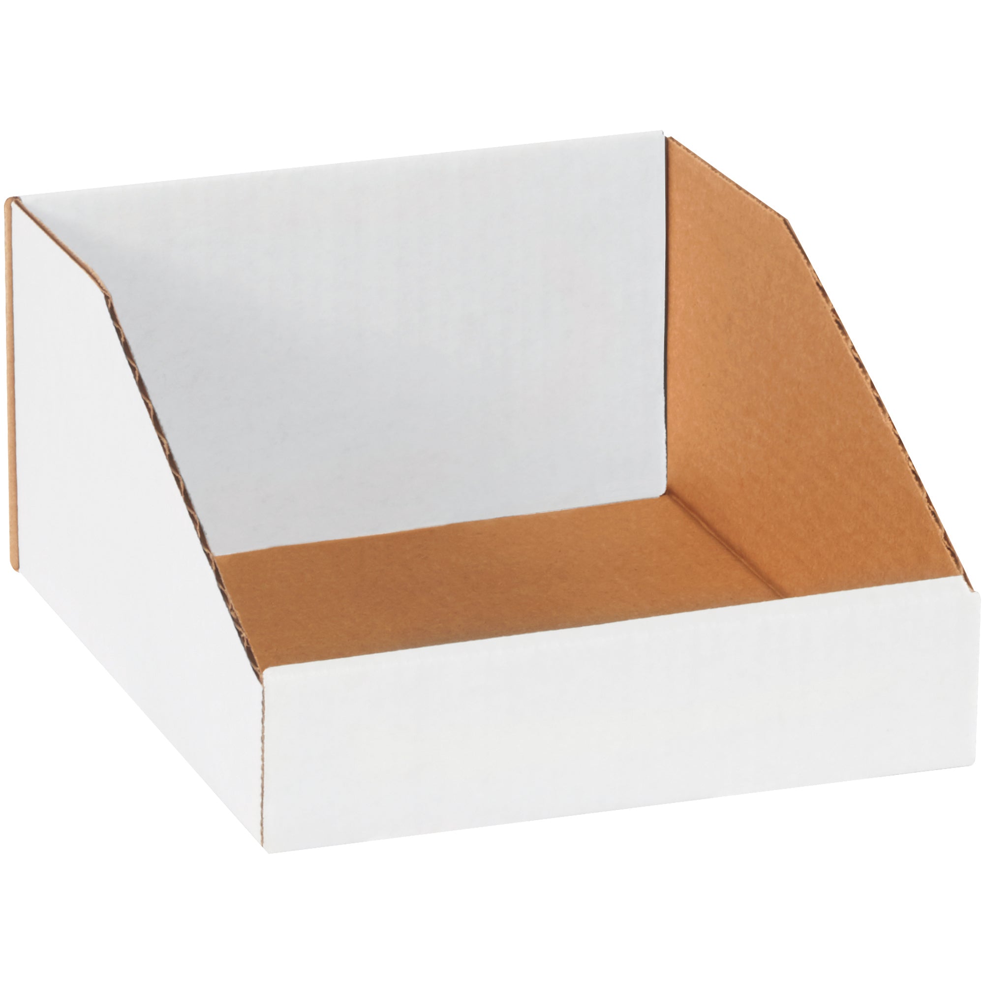 8 x 9 x 4 1/2" White Bin Boxes (BINBIN89) Bundle Of 50 – GoodEarth Products
