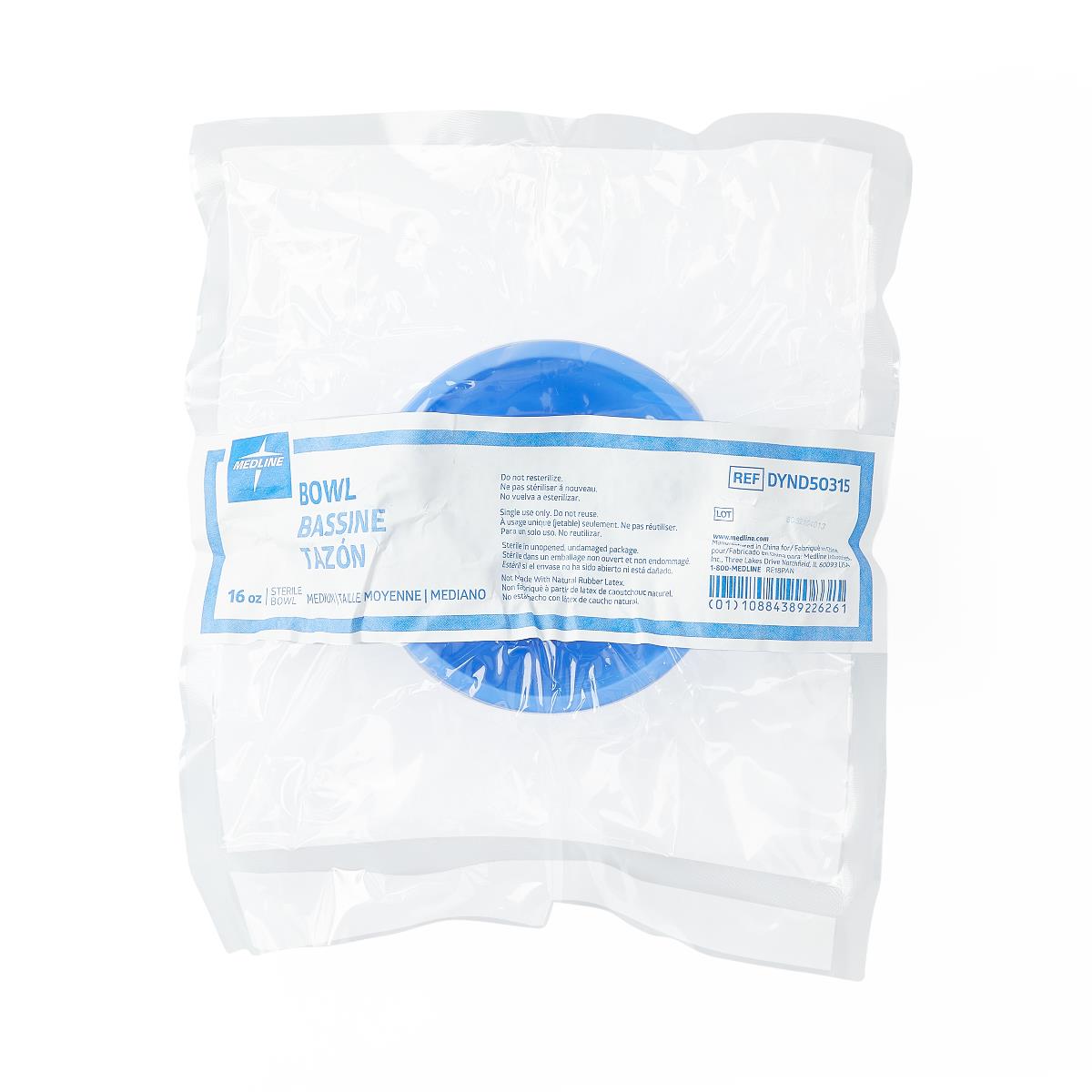 Sterile Plastic Graduated Bowl, Individually Packaged, Medium, 16 oz ...
