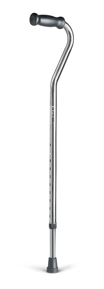 Offset Cane, Single Point, Chrome, Adult, 31" to 40", 6/CS (G05355) Ca ...