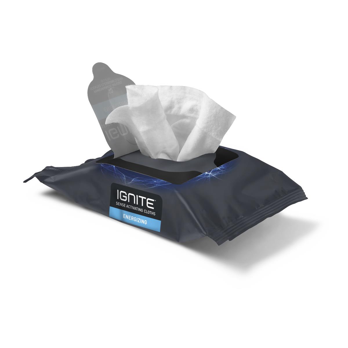 Ignite Energizing Coffee and Pomegranate Scent Body Wipes, 10/Pack, 30 ...