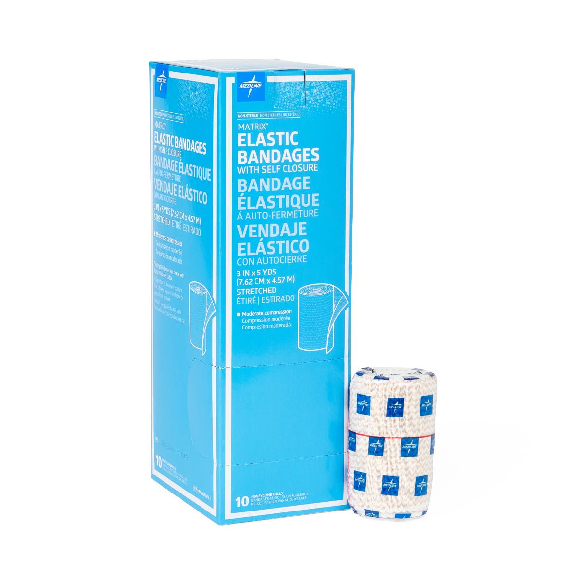 Matrix Elastic Bandage with Self-Closure, Stretched, Nonsterile, 3" x ...