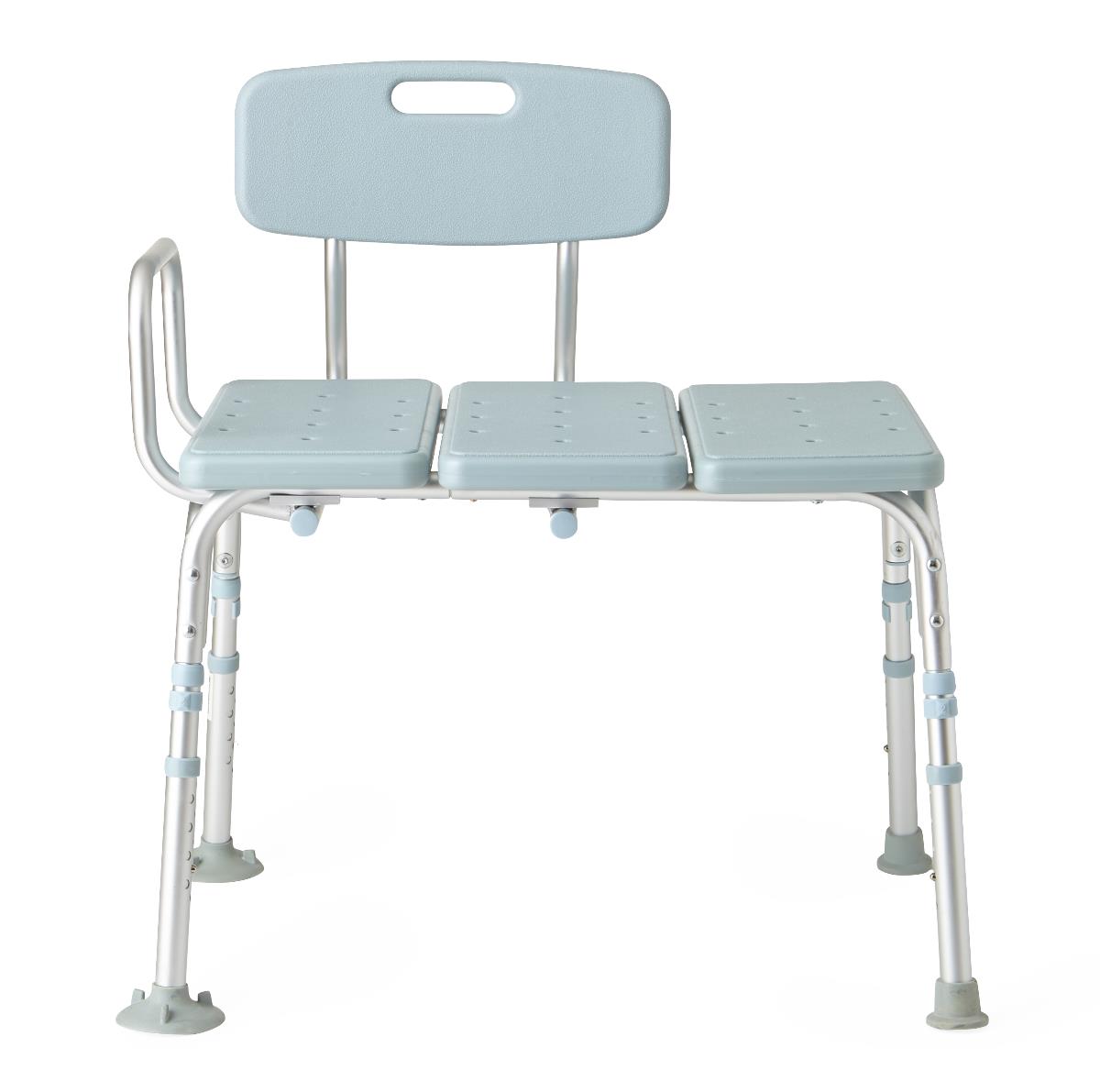 Knockdown Transfer Bench with Back and Microban Treatment, 1 EA (MDS86 ...